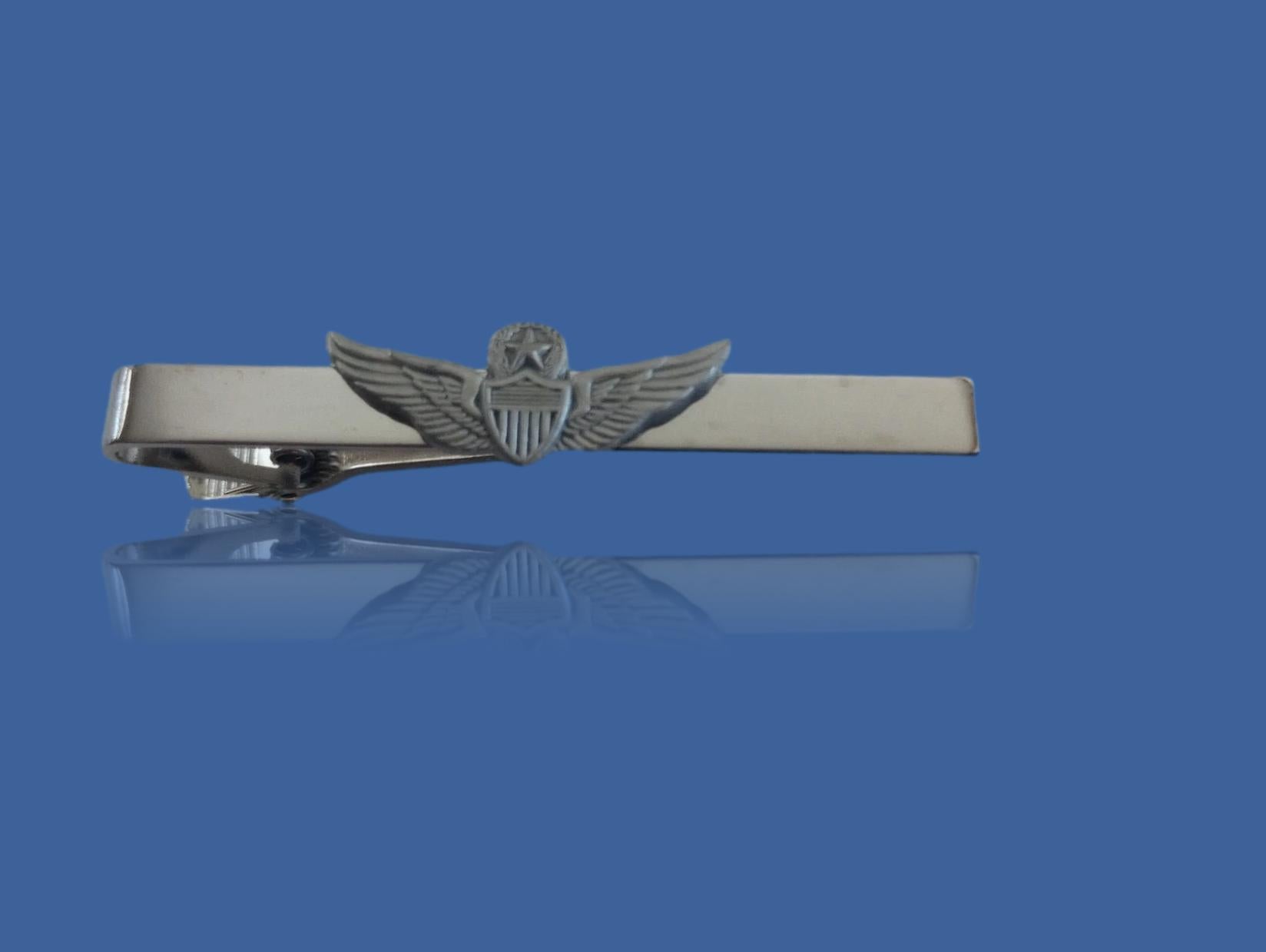 U.S MILITARY ARMY PILOT TIE BAR MASTER AVIATOR WINGS TIE TAC U.S.A MAD ...