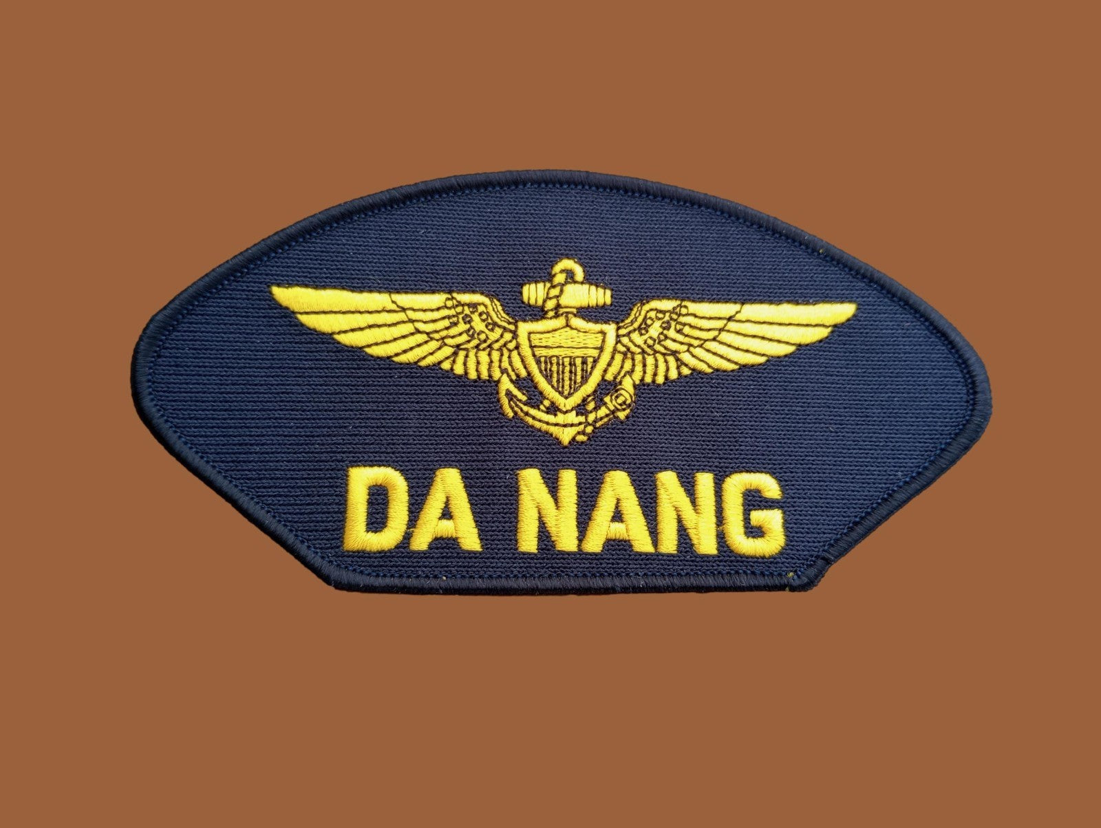 U.S NAVY DA NANG AIR BASE HAT PATCH NAVY PILOT 3" X 6" HEAT TRANSFER U ...