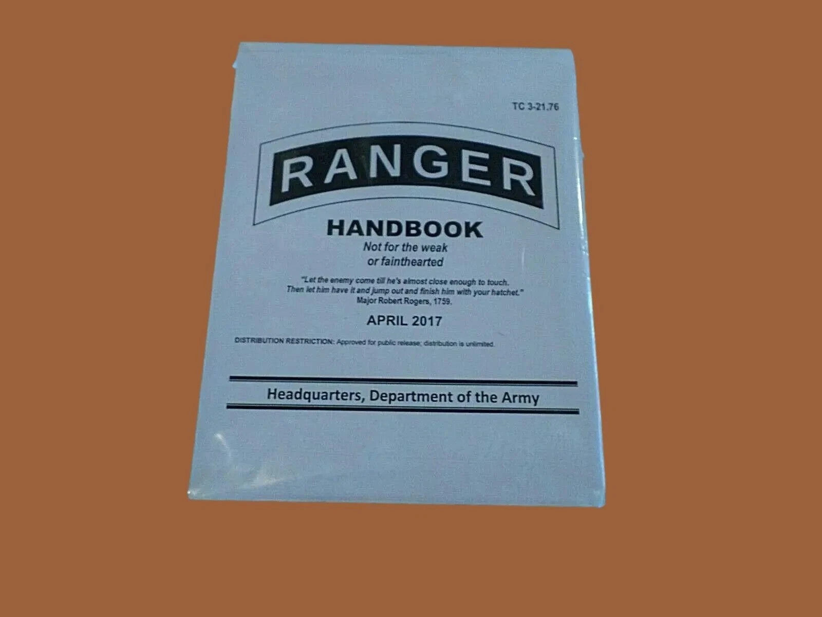 U.S ARMY RANGER HANDBOOK TRAINING BOOK MILITARY RANGER GUIDE BOOK ...