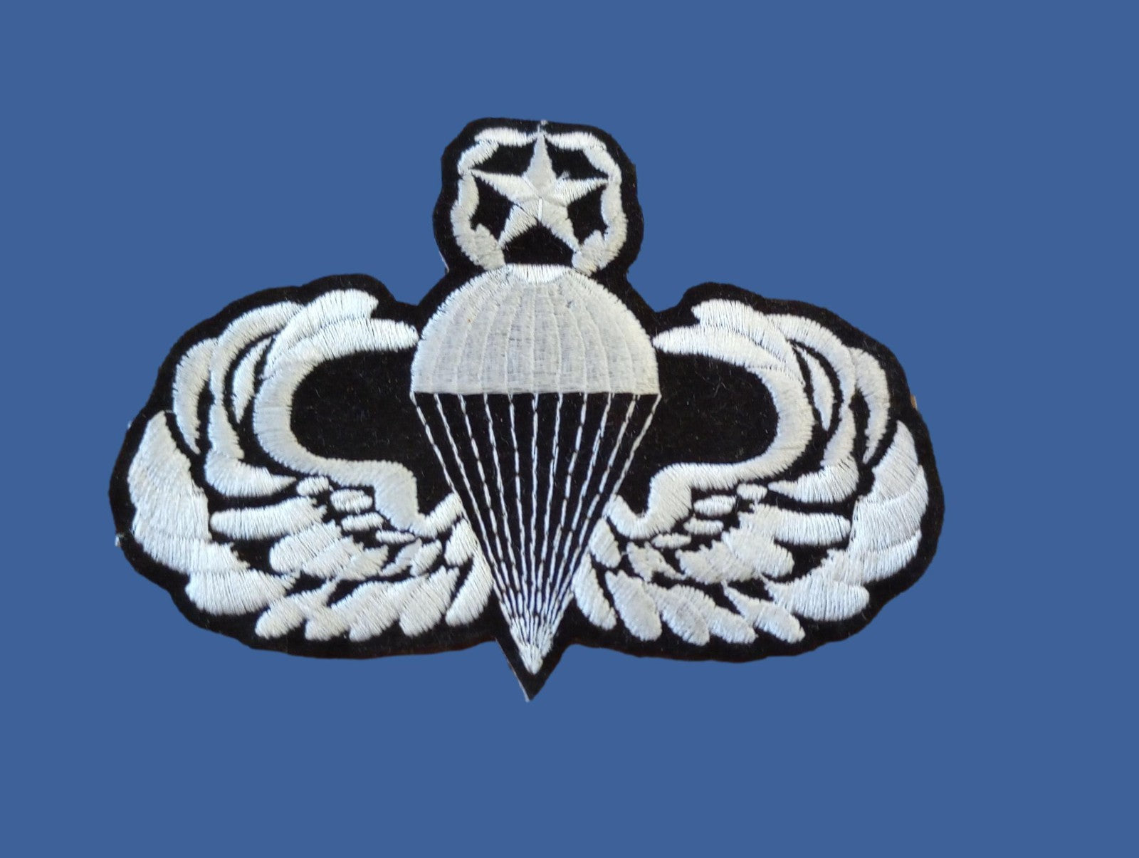 US MILITARY ARMY AIRBORNE MASTER JUMP WINGS PATCH EMBROIDERED LARGE BA ...
