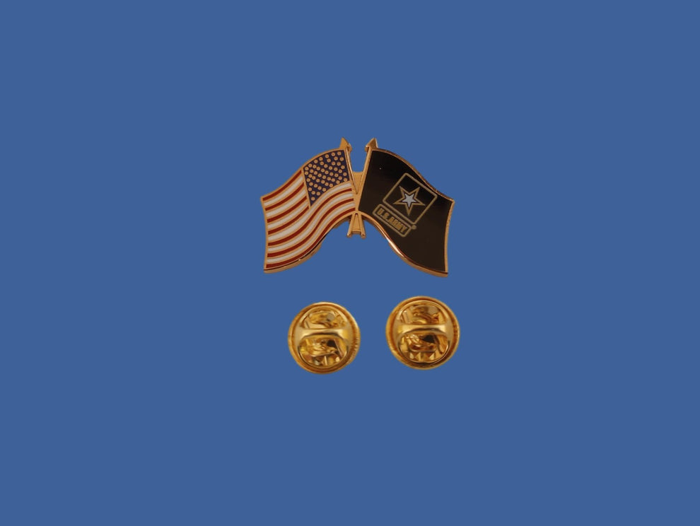 U.S MILITARY ARMY FLAG U.S.A FLAG PIN ARMY LAPEL HAT PIN – Clay's Military