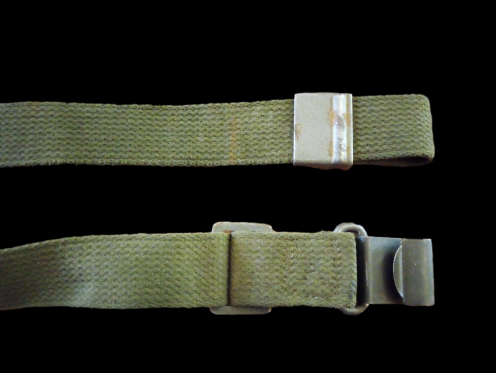 U.S MILITARY WWII OR POST WAR M-1 GARAND OD GREEN WEB RIFLE SLING ...