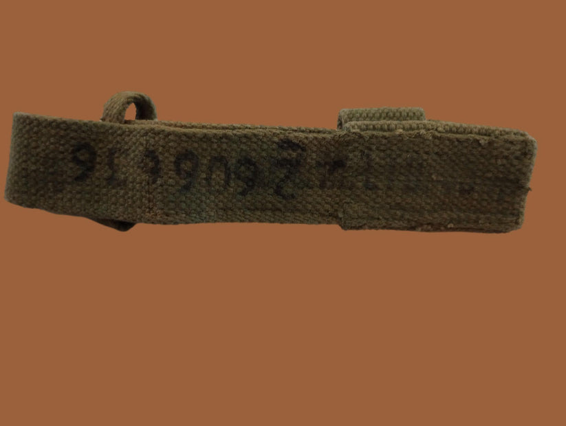 WWII BRITISH ENFIELD MILITARY P-37 WEB BAYONET SHEATH BELT FROG NO 4 ...
