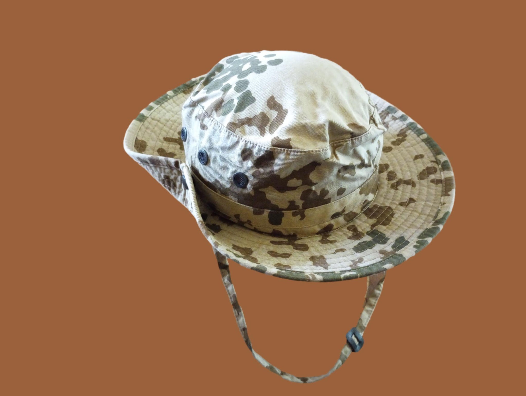 ORIGINAL GERMAN TROPICAL CAMOUFLAGE BOONIE HAT 58 MEDIUM 7 1/8 – Clay's ...
