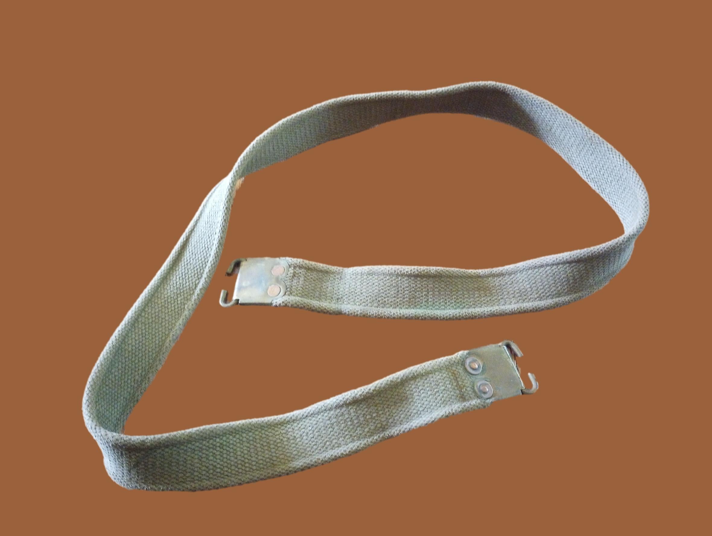 WWII BRITISH MILITARY ENFIELD KHAKI RIFLE SLING ORIGINAL BRITISH WEB P ...