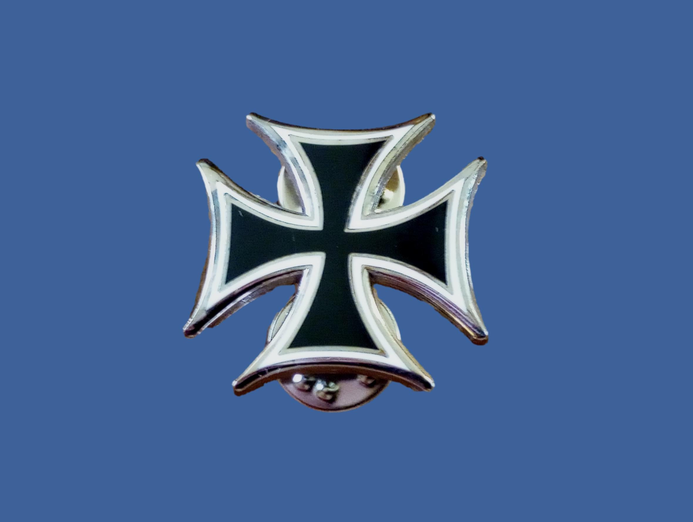 GERMAN MILITARY IRON CROSS HAT PIN LAPEL DOUBLE POST PIN WWI-WWII ...