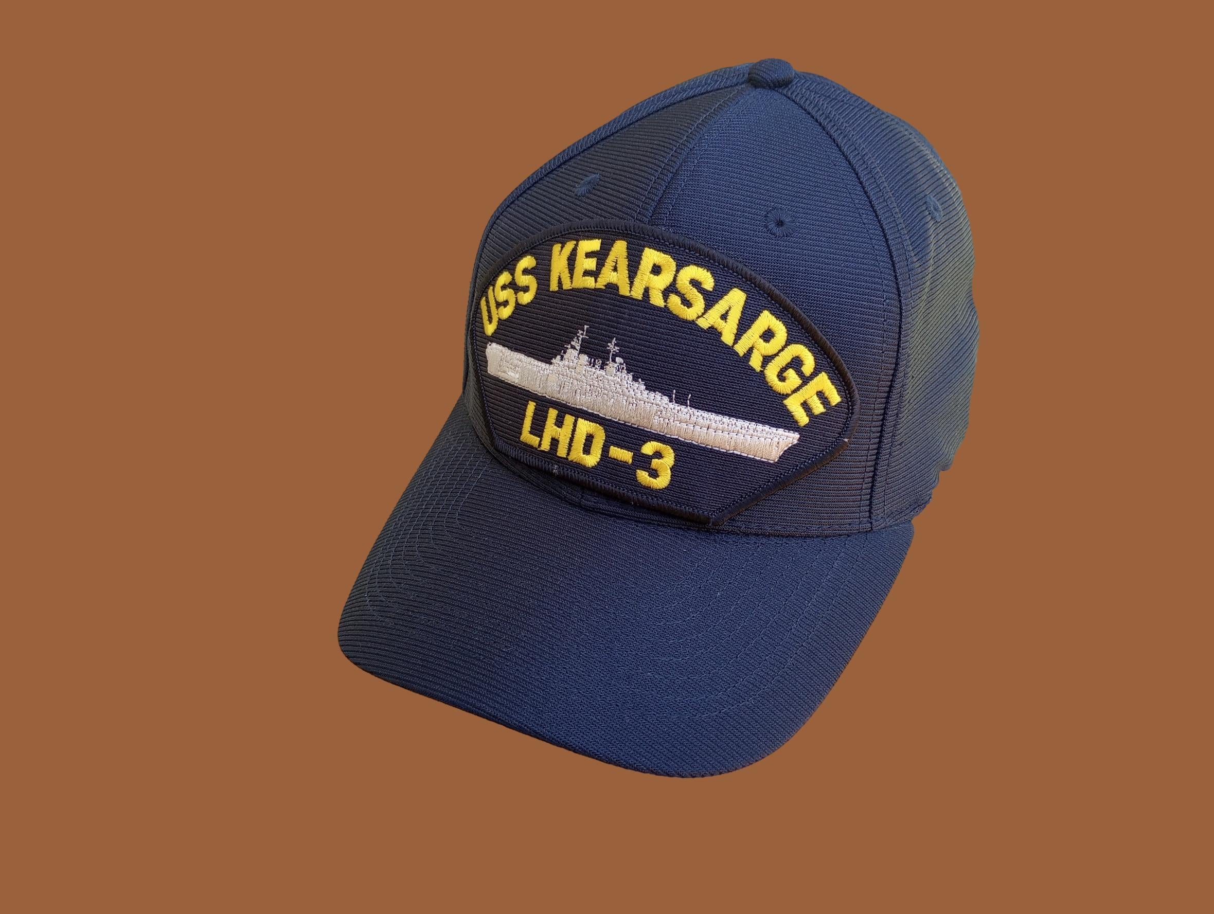 USS KEARSARGE LHD-3 U.S NAVY SHIP HAT U.S MILITARY OFFICIAL BALL CAP U ...
