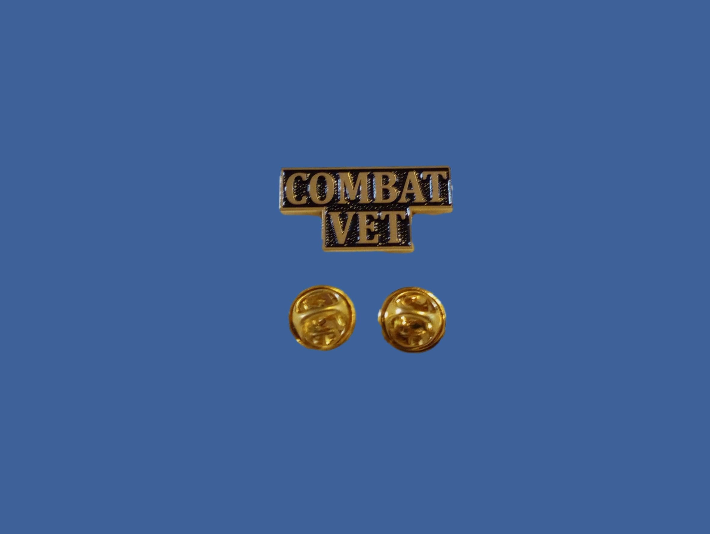 U.S MILITARY COMBAT VET VETERAN HAT PIN LAPEL PIN – Clay's Military