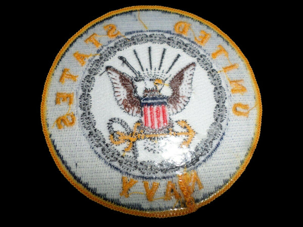 NEW U.S.MILITARY NAVY EMBROIDERED PATCH UNITED STATES NAVY 4" X 4" FUL ...