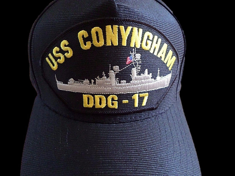 USS CONYNGHAM DDG-17 U.S NAVY SHIP HAT U.S MILITARY OFFICIAL BALL CAP ...