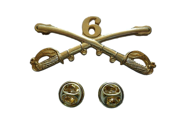 6th CAVALRY SWORDS SABERS MILITARY HAT PIN CAVALRY REGIMENT BADGE U.S ...