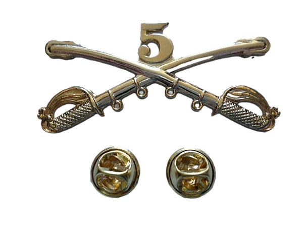 5th CAVALRY SWORDS SABERS MILITARY HAT PIN CAVALRY REGIMENT BADGE ROBE ...