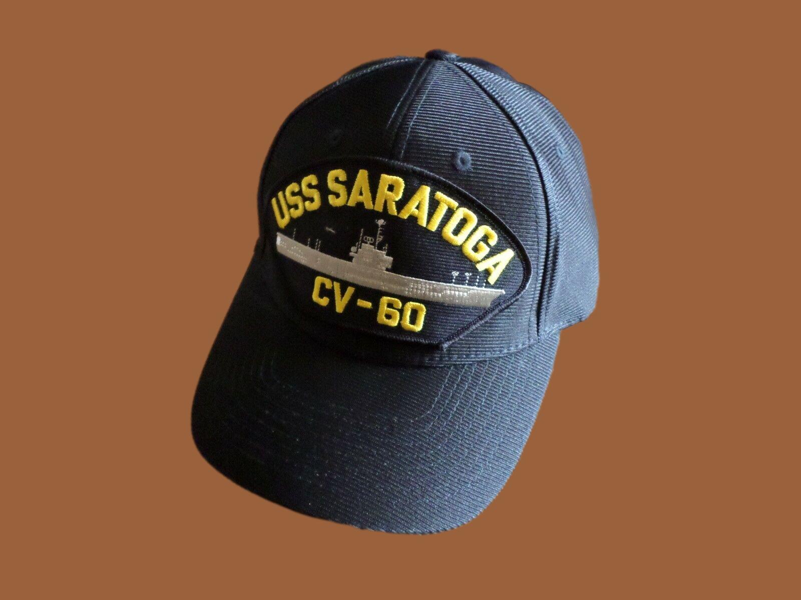 USS SARATOGA CV-60 U.S NAVY SHIP HAT OFFICIAL U.S MILITARY BALL CAP U ...