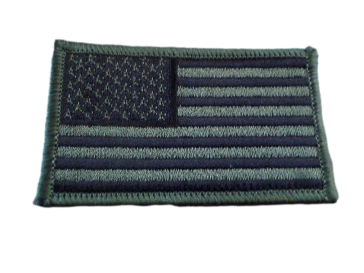 U.S MILITARY ARMY MARINE CORPS AMERICAN FLAG ARM PATCH SUBDUE OD GREEN ...