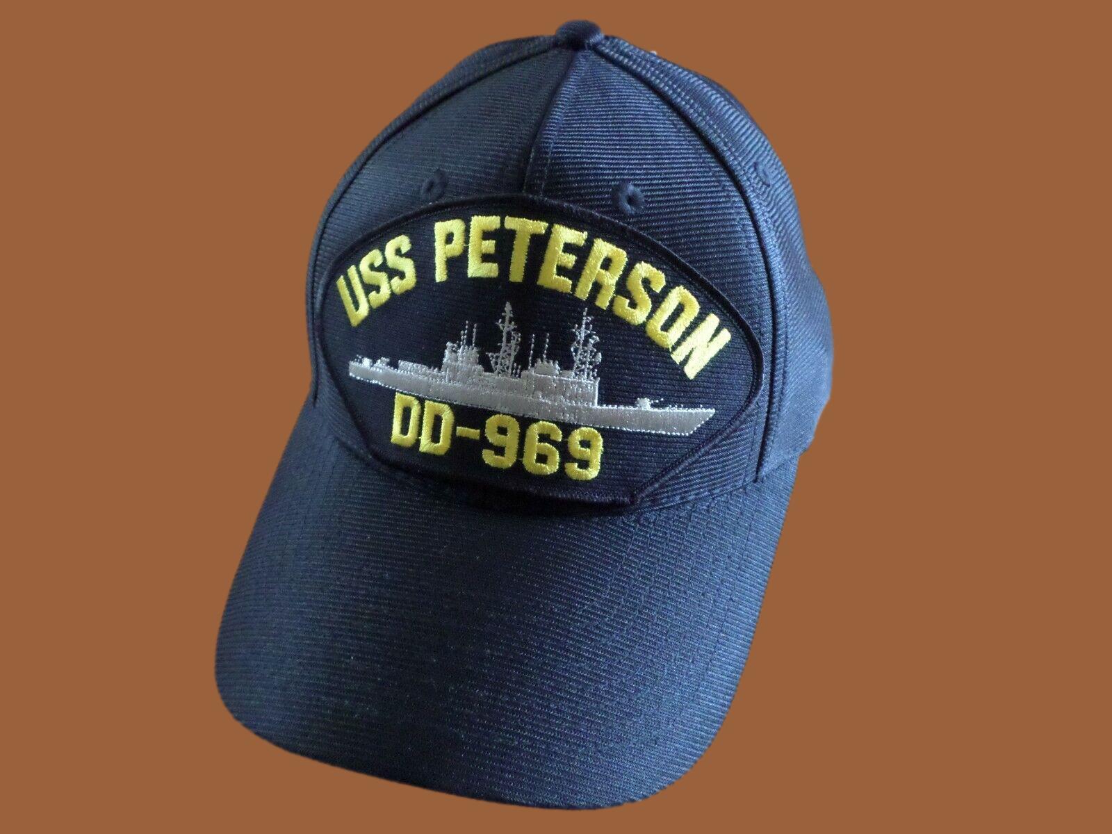 USS PETERSON DD-969 NAVY SHIP HAT U.S MILITARY OFFICIAL BALL CAP U.S M ...