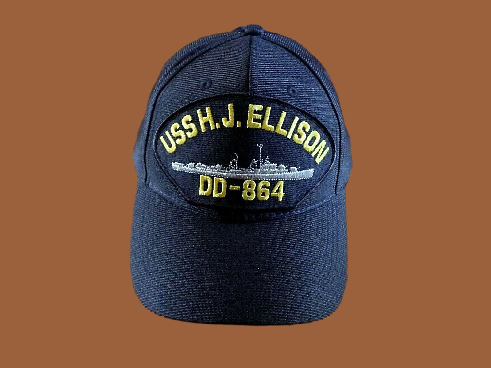 USS H.J ELLISON DD-864 NAVY SHIP HAT U.S MILITARY OFFICIAL BALL CAP U ...