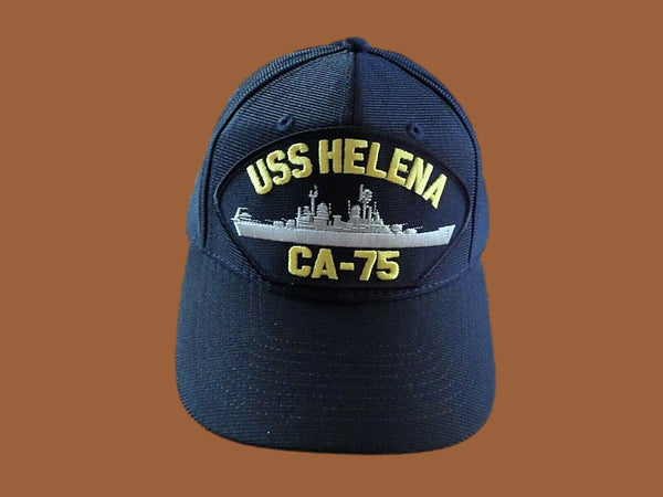 USS HELENA CA-75 U.S NAVY SHIP HAT OFFICIAL MILITARY BALL CAP NAVY CRU ...