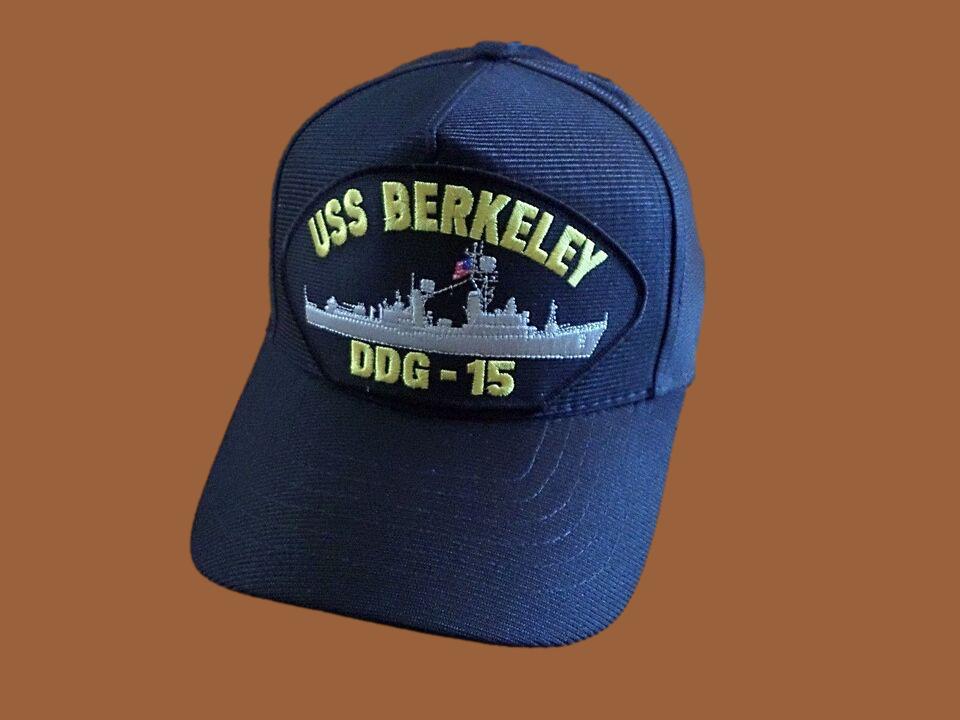 USS BERKELEY DDG-15 NAVY SHIP HAT U.S MILITARY OFFICIAL BALL CAP U.S.A ...