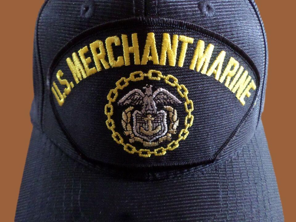 U.S MERCHANT MARINE U.S NAVY SHIP HAT OFFICIAL U.S MILITARY BALL CAP U ...