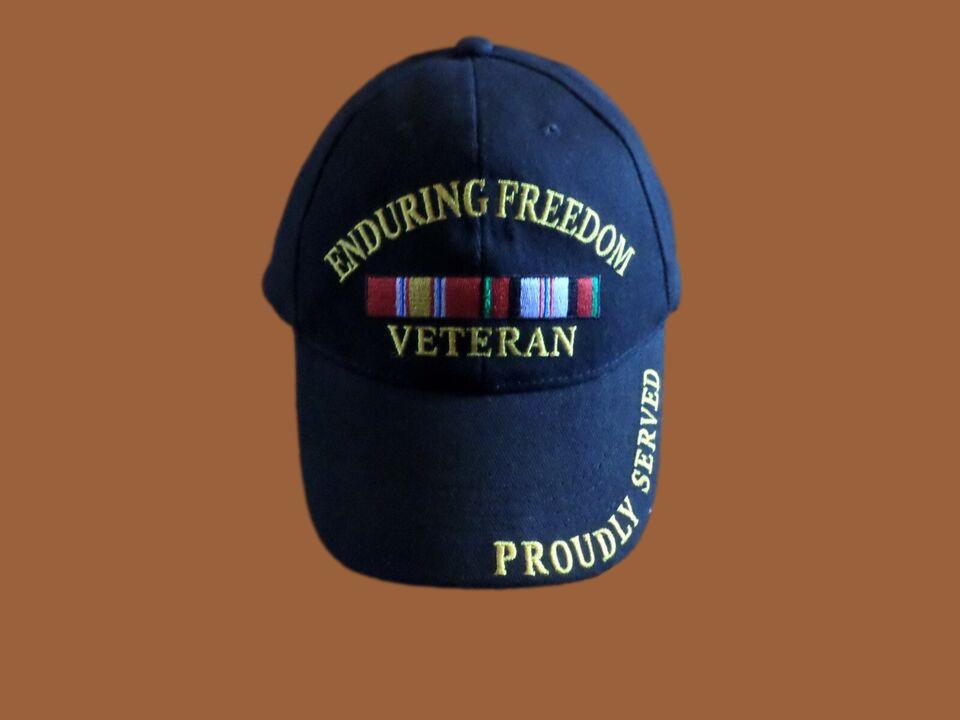 U.S Military Enduring Freedom Veteran Hat Embroidered Baseball Cap ...