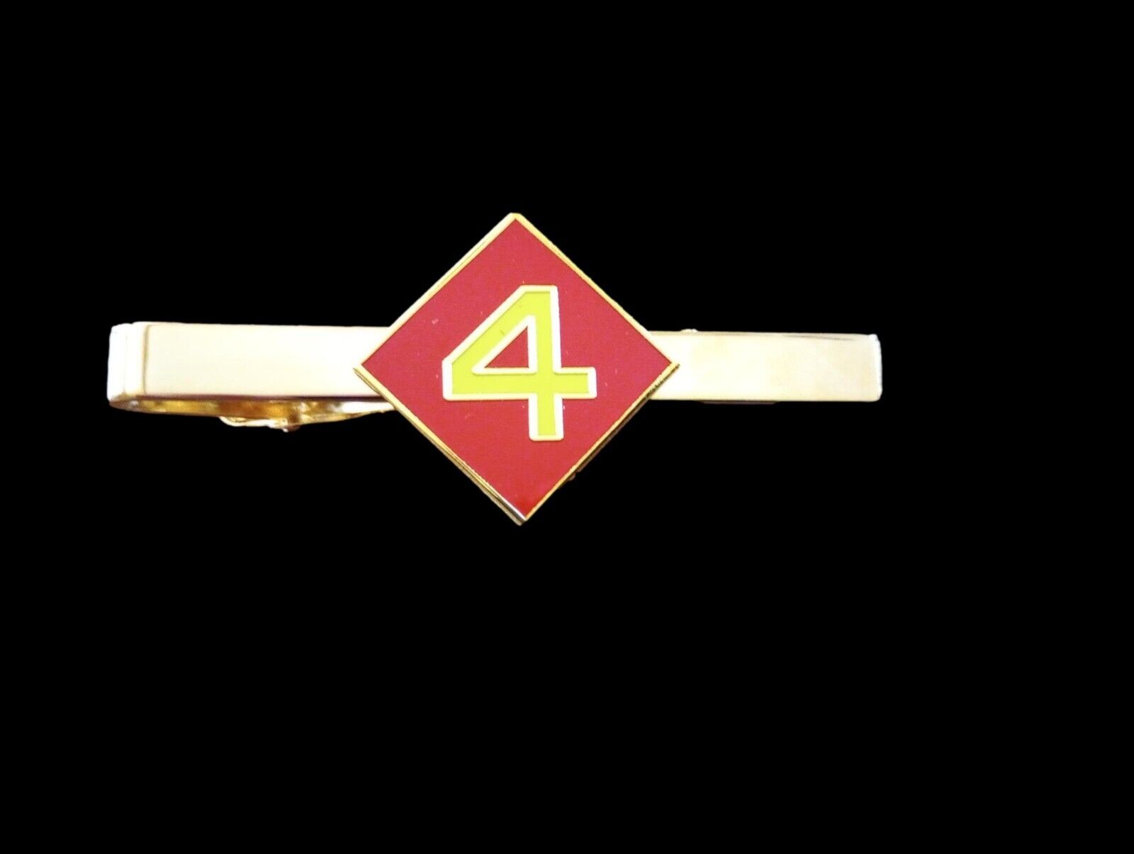U.S MILITARY 4th MARINE CORPS TIE BAR OR TIE TAC CLIP ON TYPE USMC INS ...