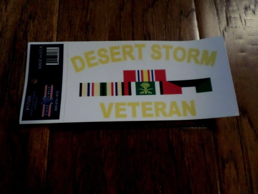 U.S MILITARY DESERT STORM VETERAN WINDOW DECAL BUMPER STICKER – Clay's ...