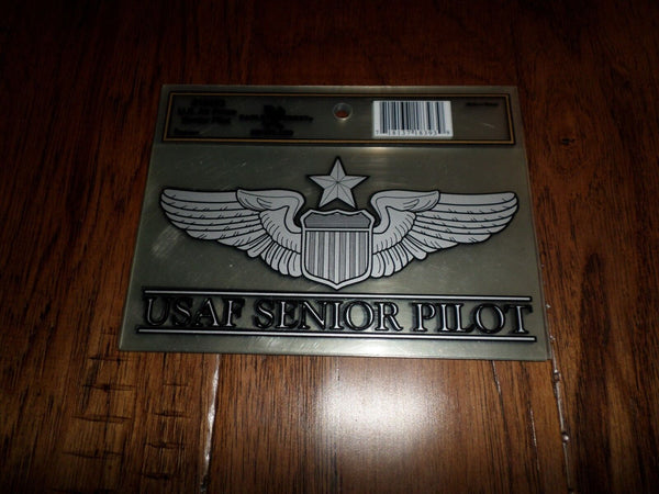U.S MILITARY AIR FORCE SENIOR PILOT WINGS WINDOW DECAL BUMPER STICKER ...