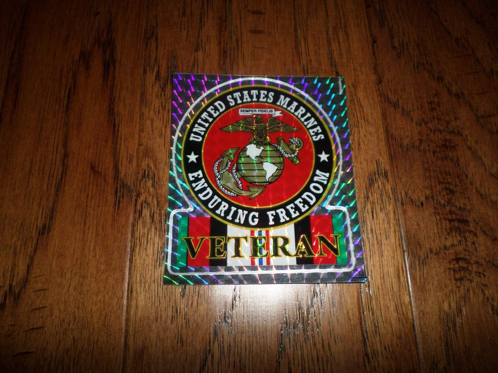 U.S MARINE CORPS USMC OEF ENDURING FREEDOM WINDOW DECAL STICKER U.S.A ...