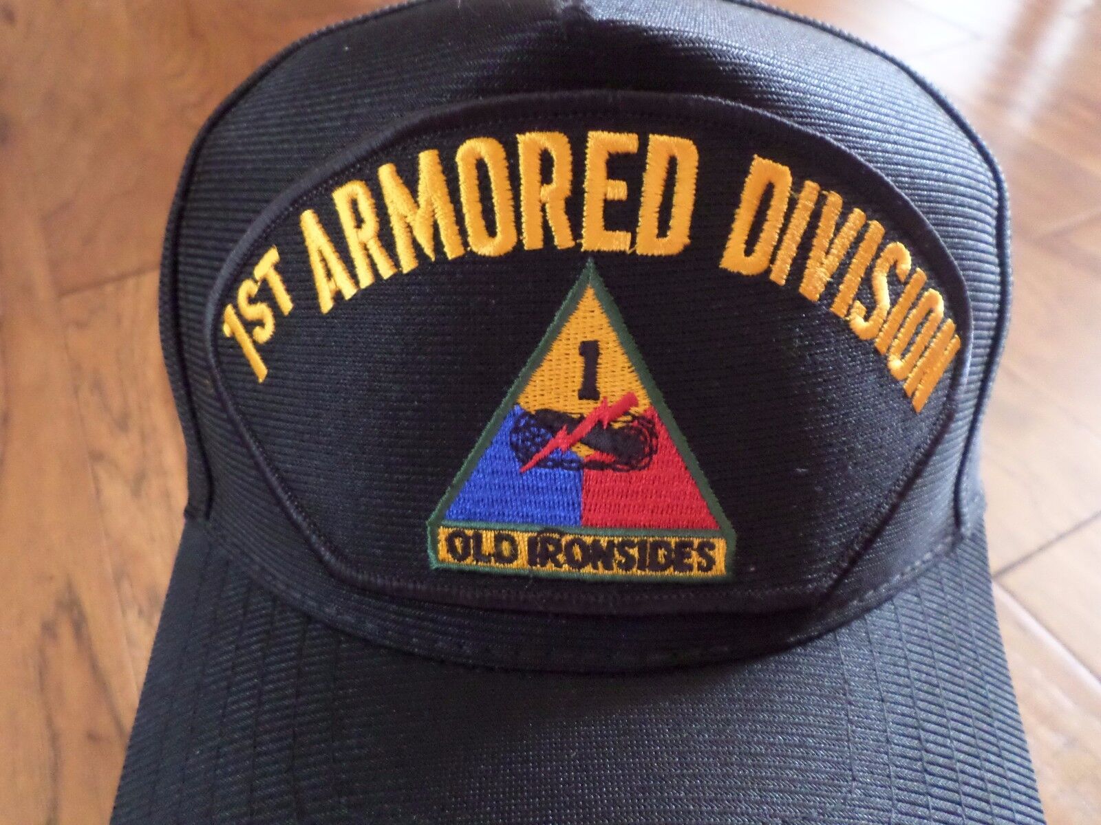 U.S ARMY 1ST ARMORED DIVISION HAT U.S MILITARY OFFICIAL BALL CAP U.S.A ...