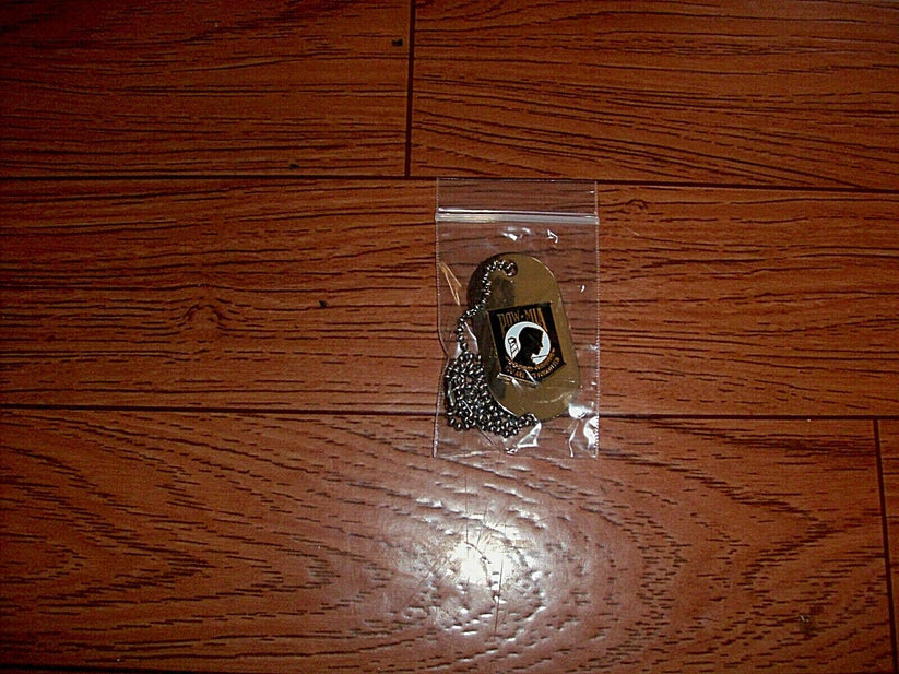 U.S MILITARY DOG TAG POW/MIA WITH CHAIN ARMY NAVY MARINES AIR FORCE ...