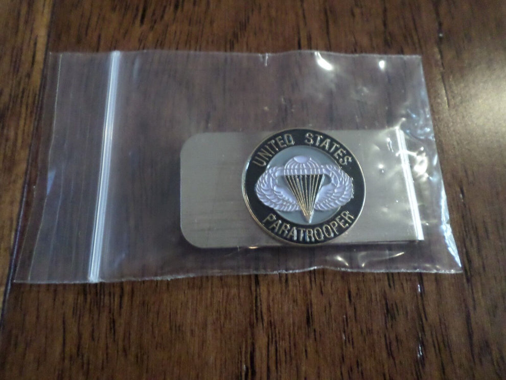 U.S MILITARY ARMY PARATROOPER METAL MONEY CLIP U.S.A MADE – Clay's Military