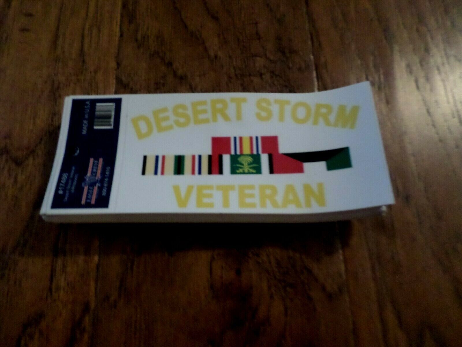 U.S MILITARY DESERT STORM VETERAN WINDOW DECAL BUMPER STICKER – Clay's ...