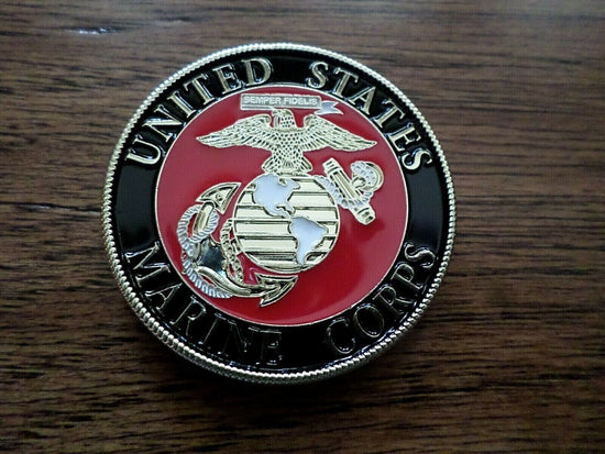 U.S MARINE CORPS USMC IWO JIMA CHALLENGE COIN NEW IN PACKAGE COLLECTOR ...