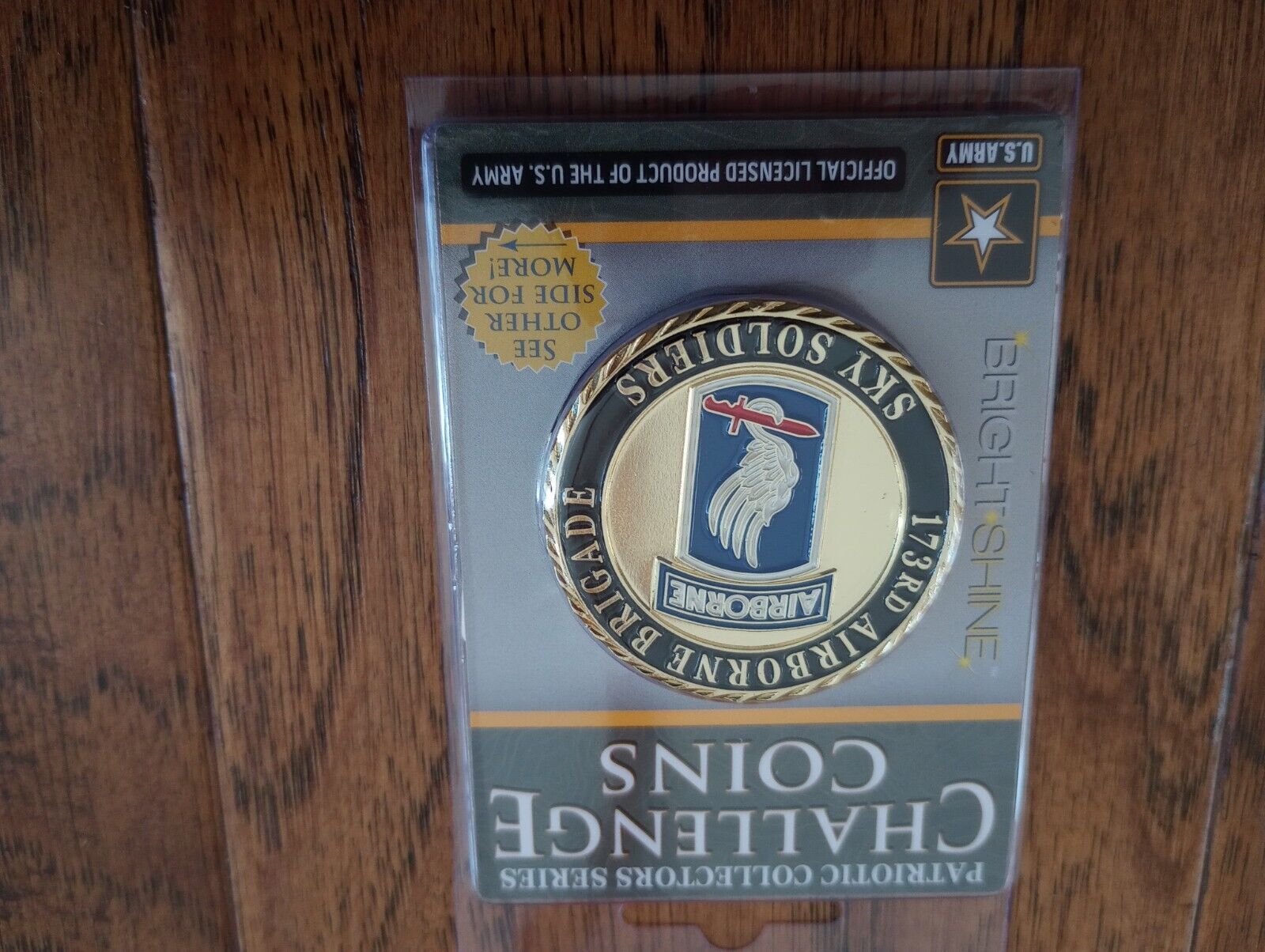 U.S ARMY 173rd AIRBORNE CHALLENGE COIN NEW IN PACKAGE COLLECTOR'S SERI ...