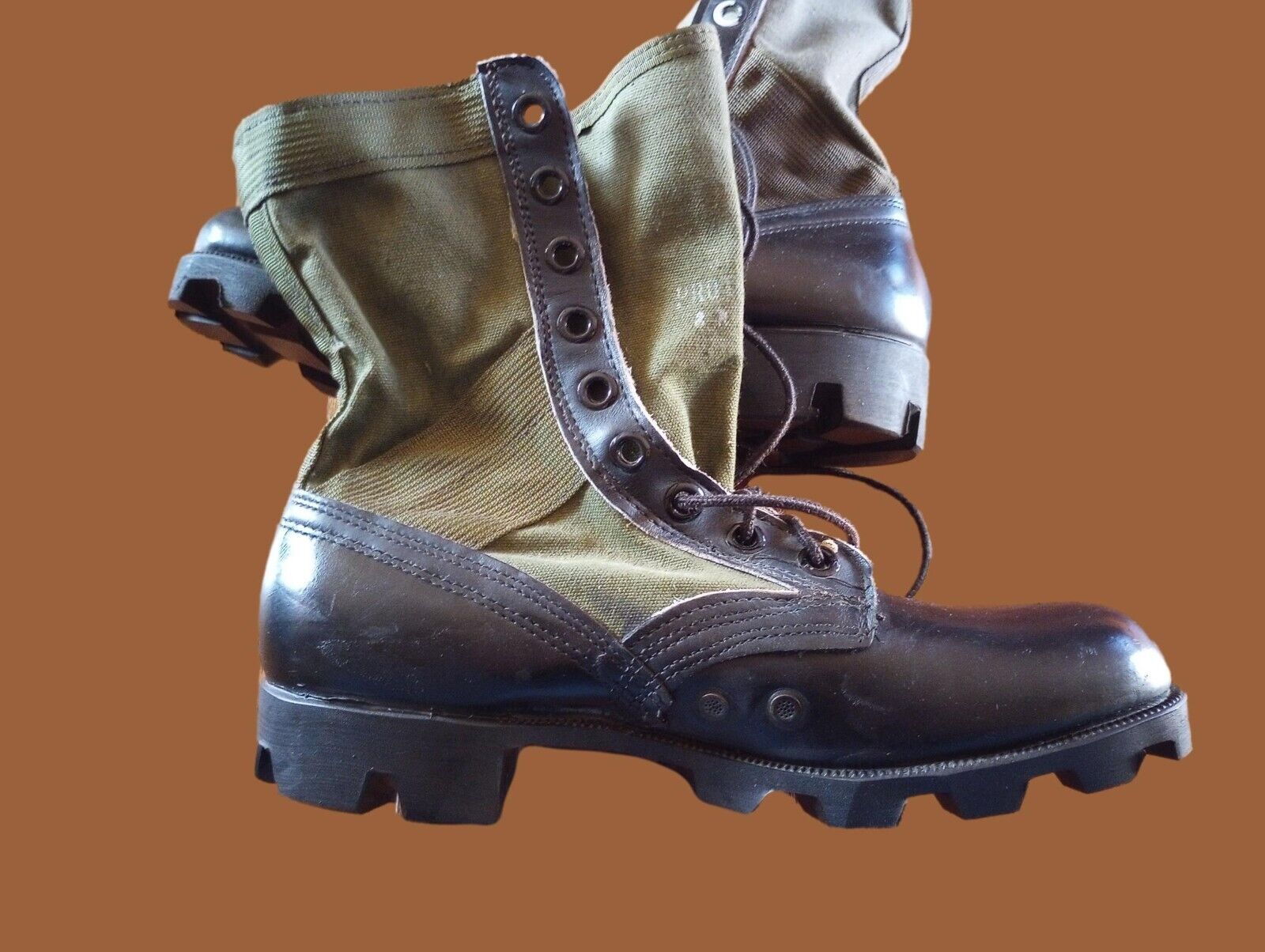 U.S MILITARY ISSUE JUNGLE BOOTS PANAMA SOLE RO SEARCH SPIKE PROTECTIVE ...