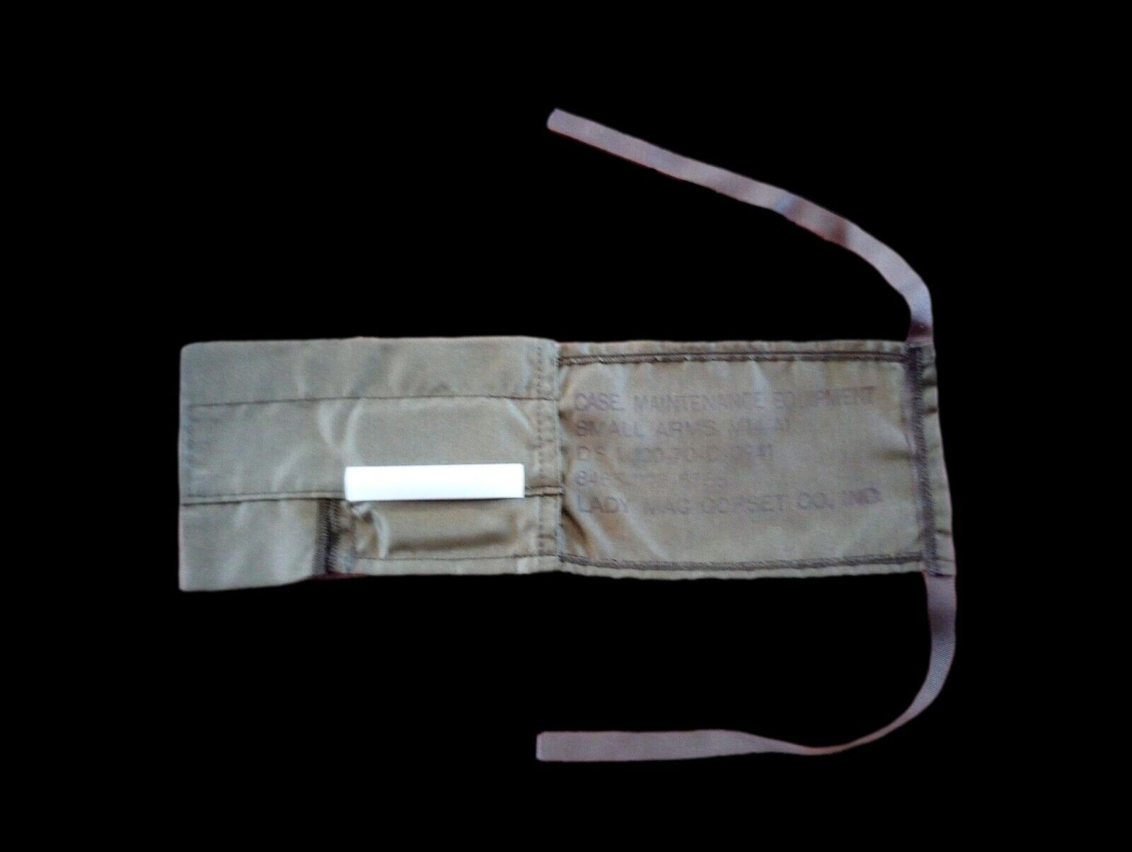 VIETNAM MAINTENANCE EQUIPMENT M1 RIFLE SMALL ARMS CLEANING KIT POUCH N ...
