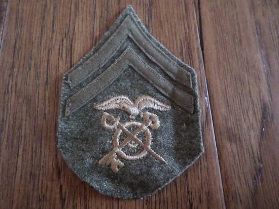 U.S MILITARY WWI CORPORAL PATCHES QUARTERMASTER 1 PAIR 2 PATCHES – Clay ...