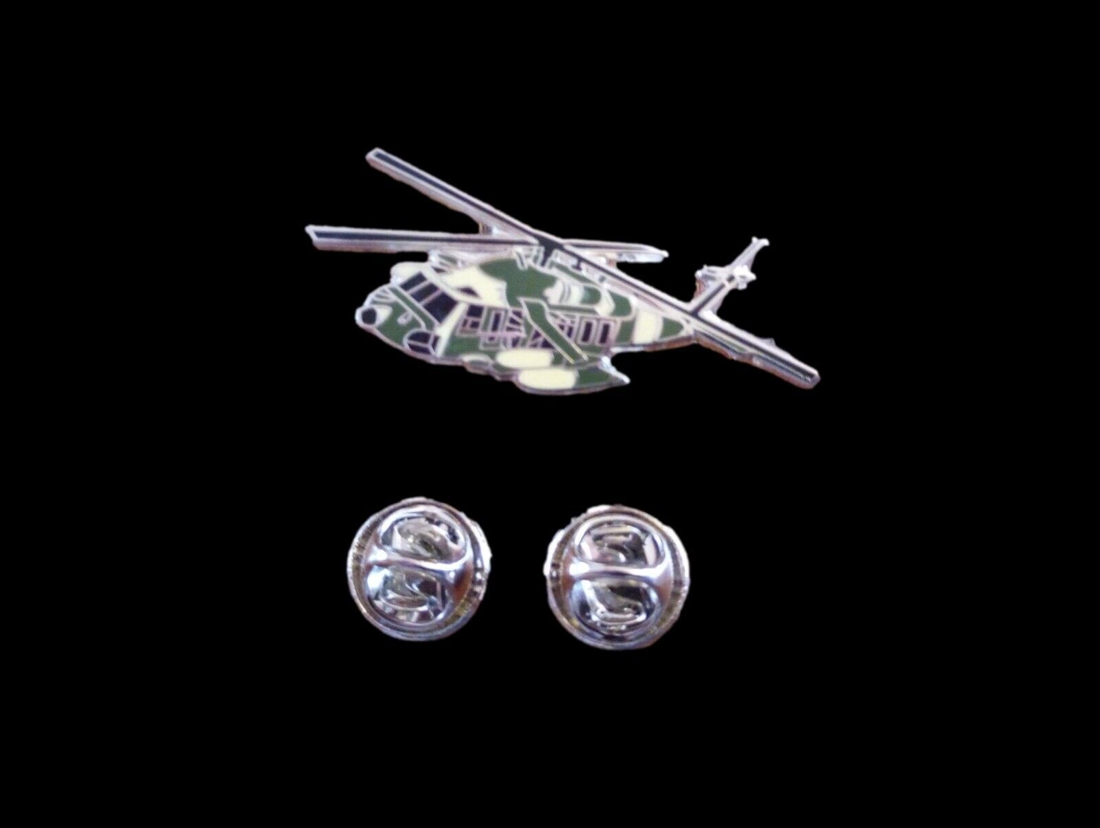 U.S MILITARY ARMY UH-60 BLACK HAWK HELICOPTER HAT LAPEL PIN MINIATURE ...