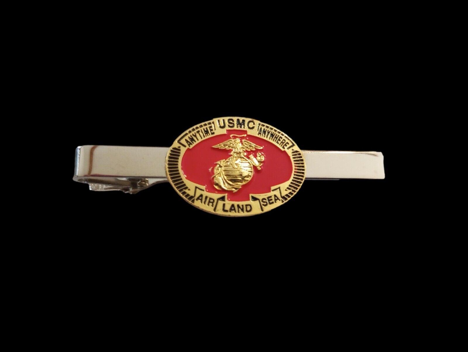 U.S MILITARY MARINE CORPS TIE BAR OR TIE TAC CLIP ON TYPE USMC AIR LAN ...
