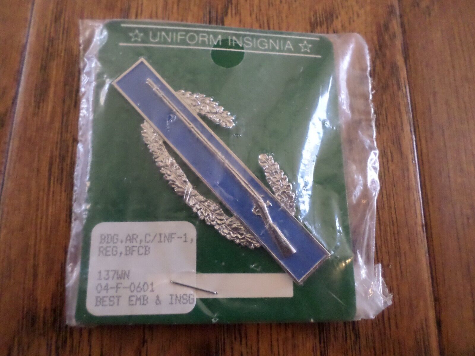 U.S MILITARY ISSUE ARMY CIB FIRST AWARD COMBAT INFANTRY BADGE USA MADE ...