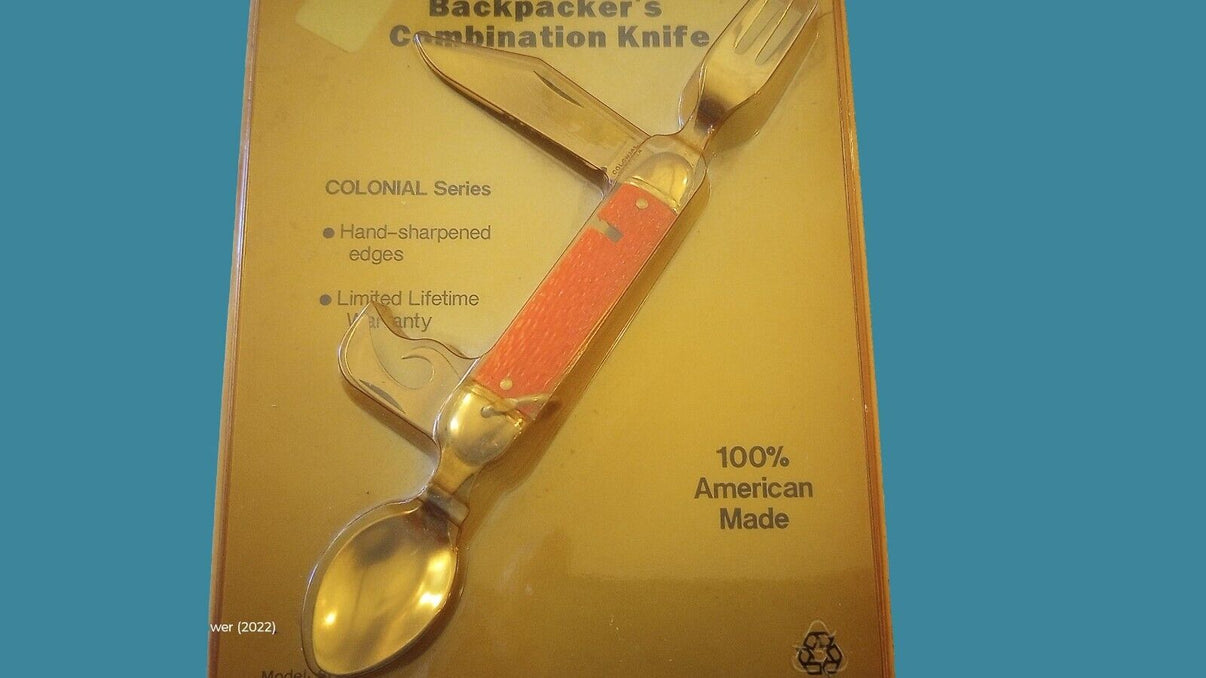 COLONIAL KNIFE COMPANY BACKPACKER'S COMBINATION POCKET KNIFE VINTAGE N ...