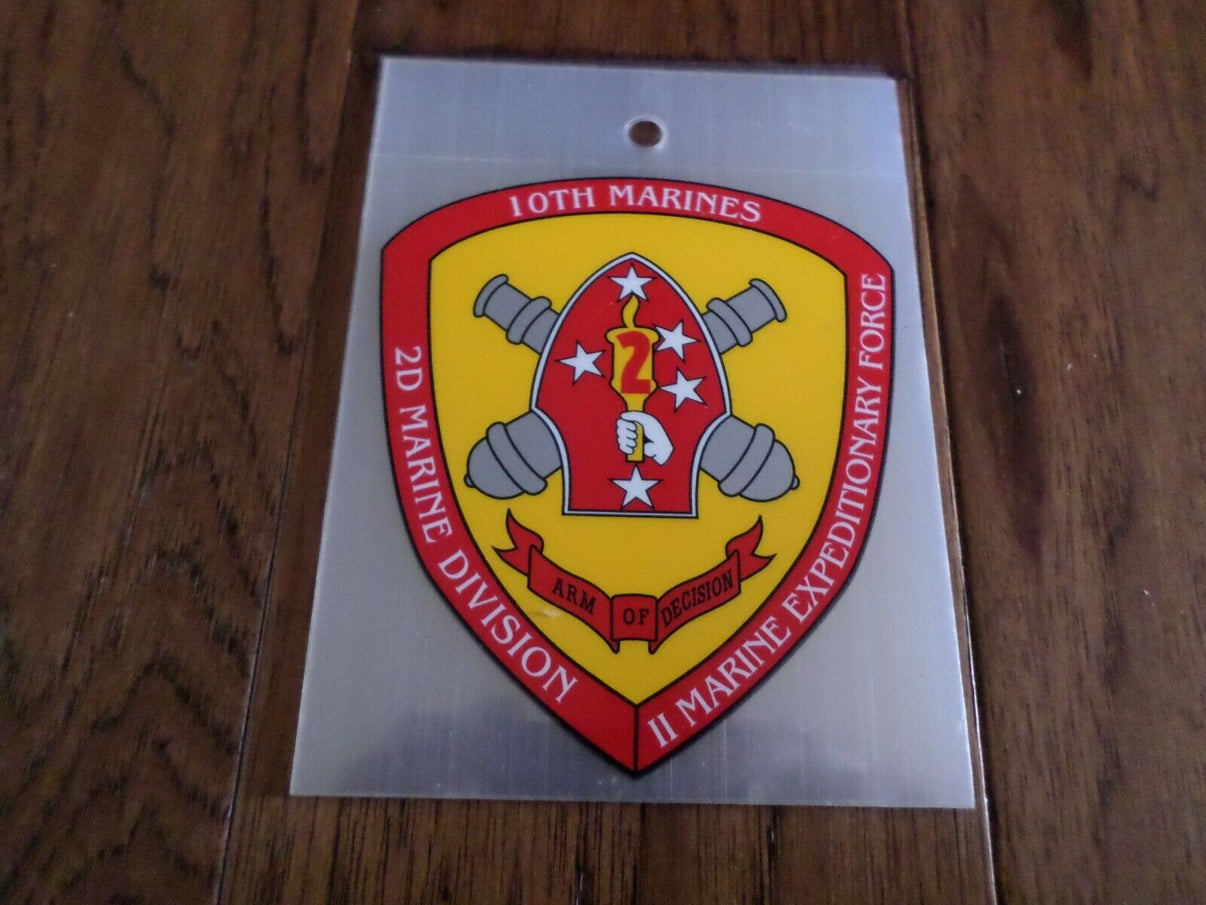 U.S MILITARY MARINE CORPS 2D BATTALION 10th MARINES 2d DIVISION WINDOW ...