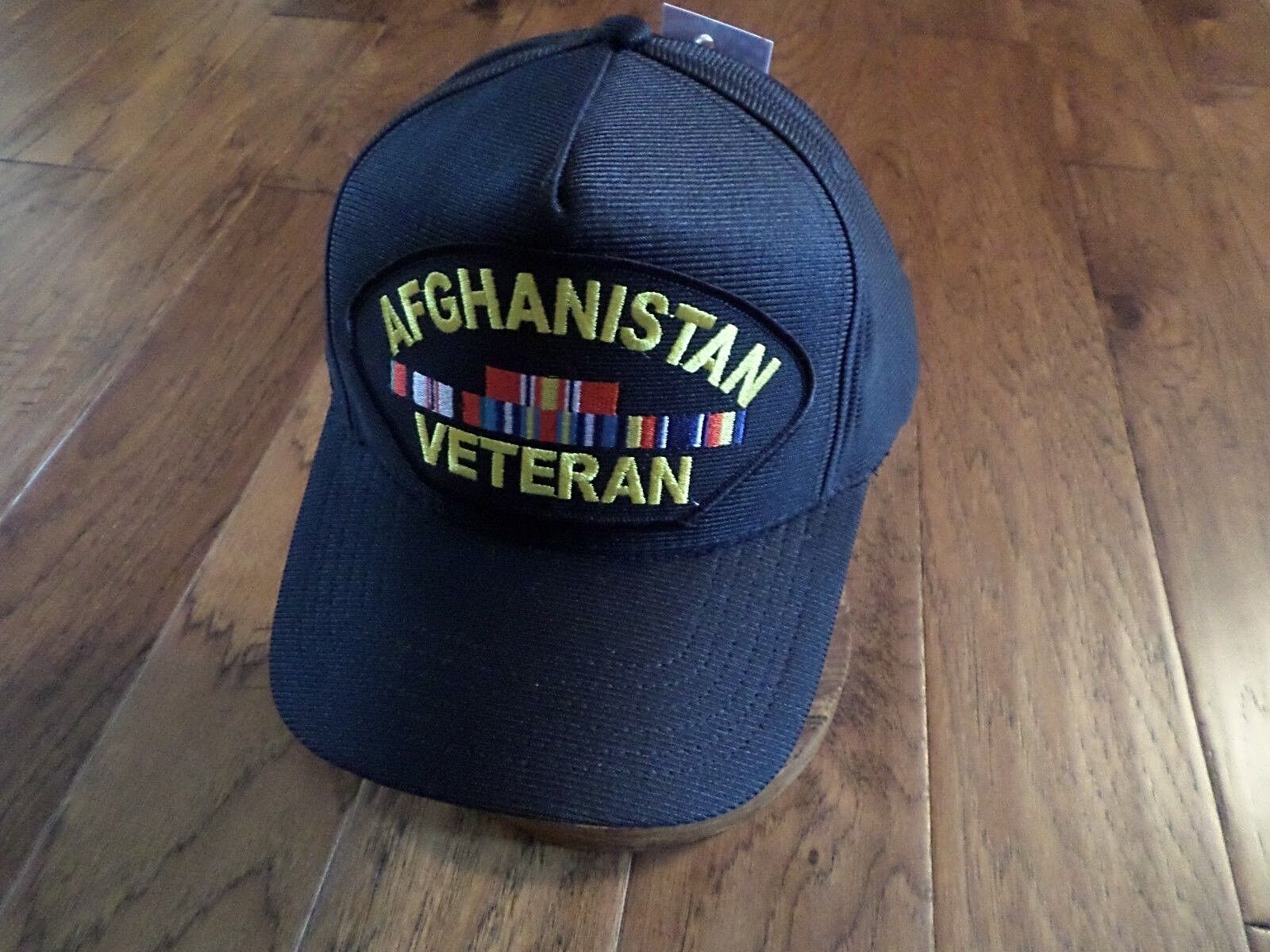 AFGHANISTAN WAR VETERAN HAT U.S MILITARY OFFICIAL BALL CAP U.S.A MADE ...
