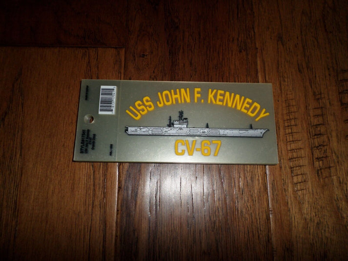 U.S MILITARY NAVY SHIP USS JOHN F. KENNEDY CV-67 WINDOW DECAL BUMPER S ...