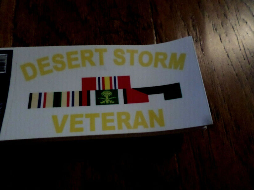 U.S MILITARY DESERT STORM VETERAN WINDOW DECAL BUMPER STICKER – Clay's ...