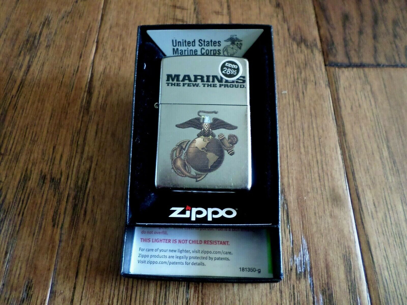 MARINE CORPS CHROME ZIPPO OFFICIAL LICENSED LIGHTER U.S MILITARY USMC ...