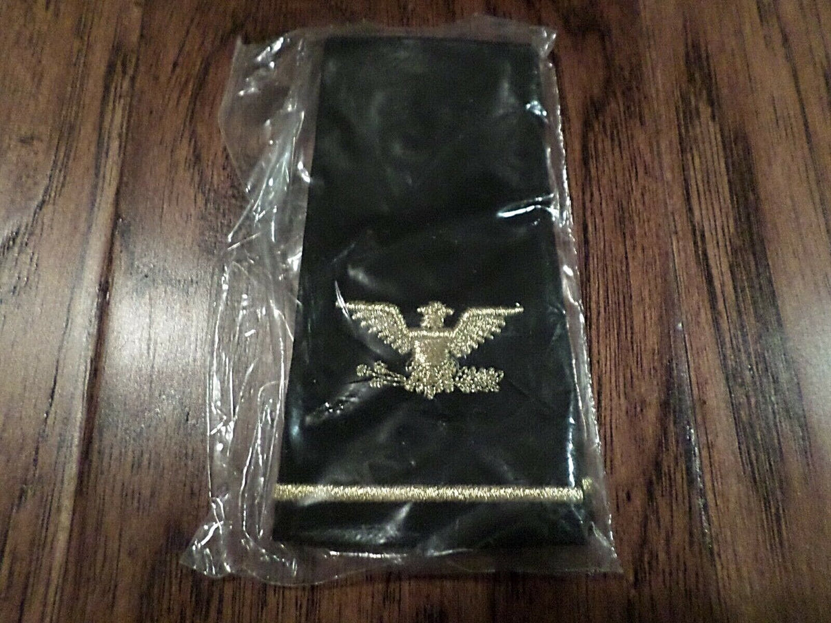 NEW U.S MILITARY EPAULETS ARMY COLONEL RANK SHOULDER BLACK IN COLOR US ...