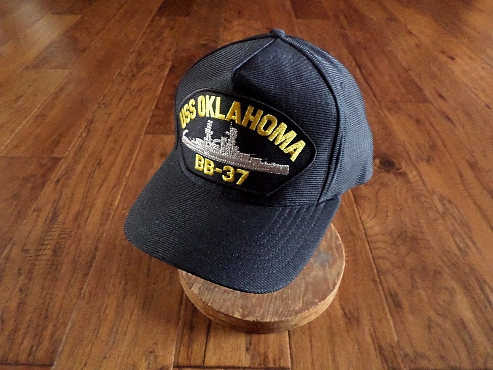USS OKLAHOMA BB-37 NAVY SHIP HAT OFFICIAL U.S MILITARY BALL CAP U.S.A ...