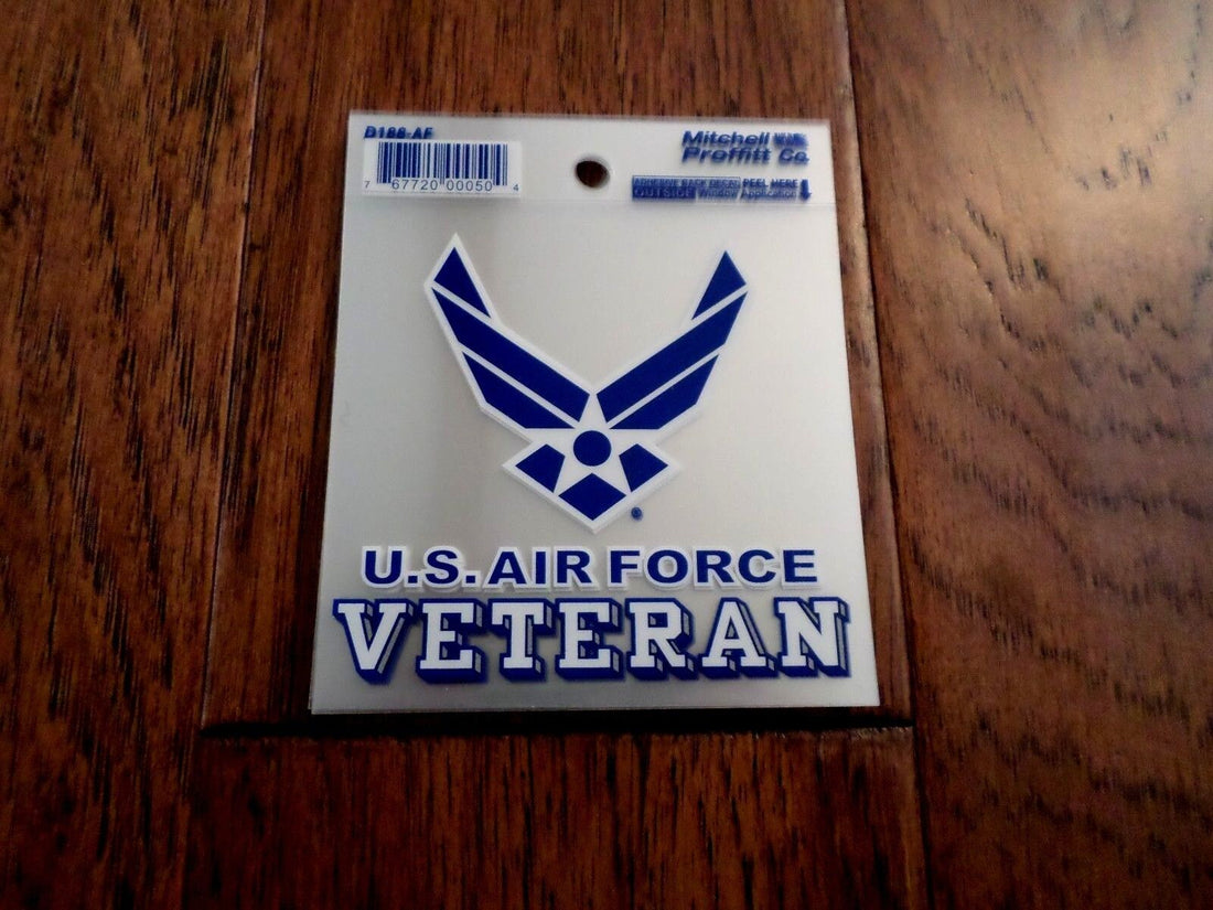 U.S MILITARY AIR FORCE VETERAN WINDOW DECAL STICKER USAF VET – Clay's ...