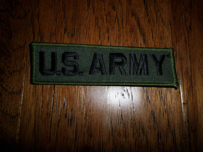 U.S Army Uniform Tape Patch Name Tag Chest Breast Tab Embroidered Insi ...